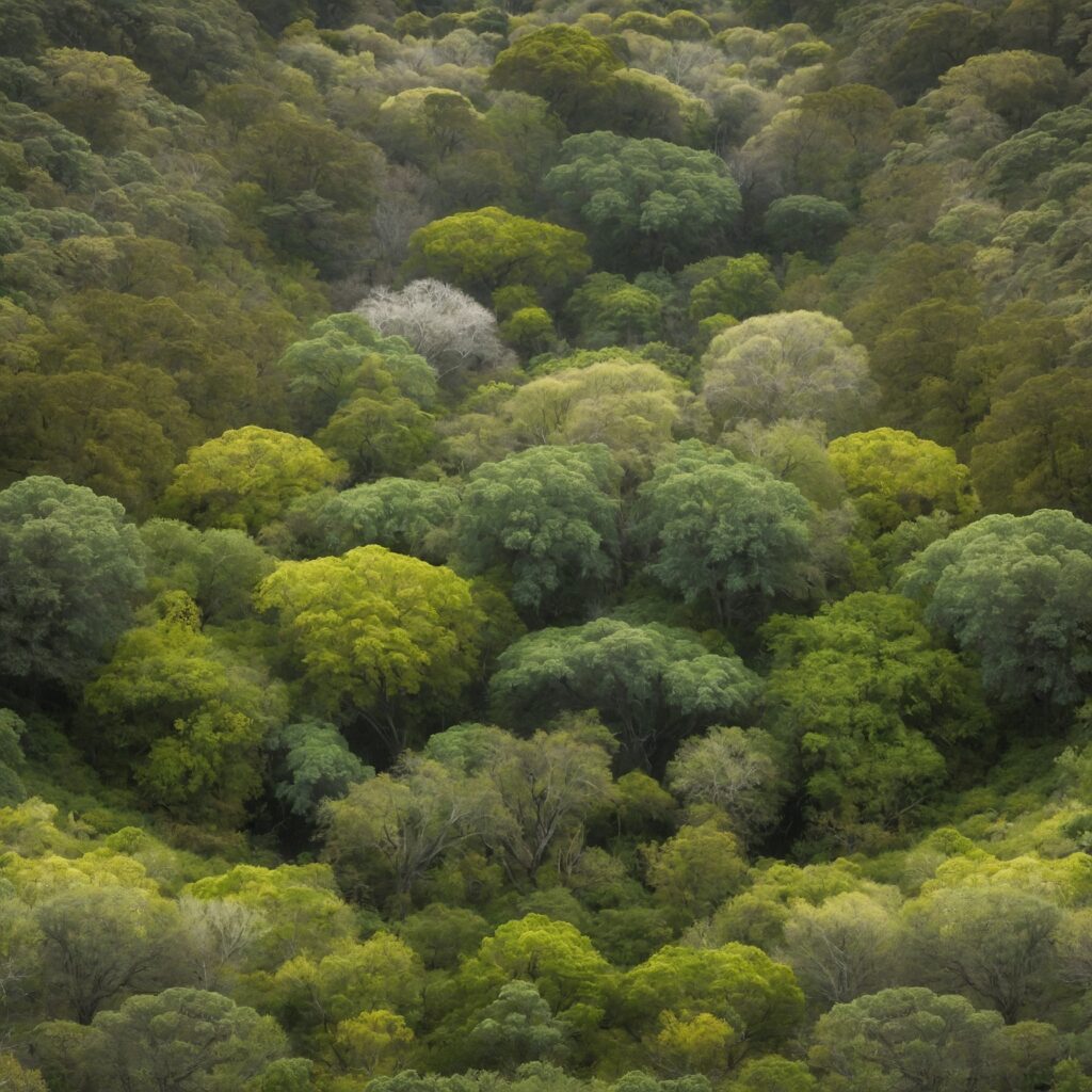 Bosque restaurado con biodiversidad